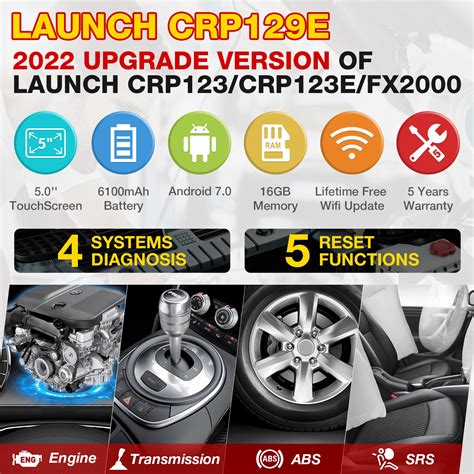 Launch Crp E Code Reader Universal Obd Diagnostic Tool