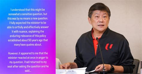Ng Chee Meng Responds To Photo Of Him And Fujian Gang Member Also Asks Pm Not To Assign Him Govt