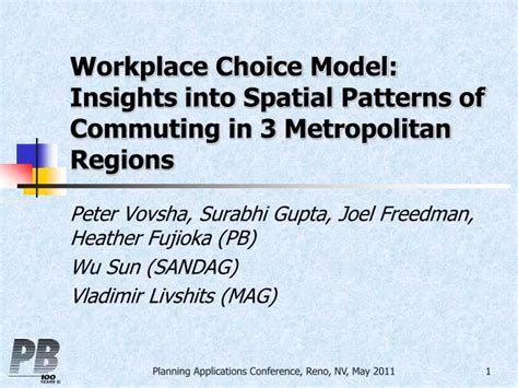 ppt workplace choice model insights into spatial patterns of