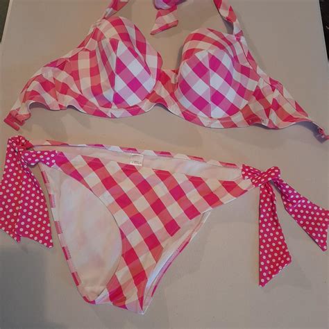 Womens Pink Bikinis And Tankini Sets Depop