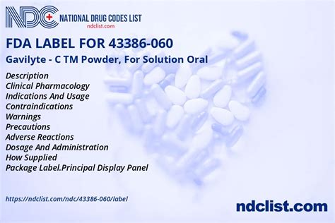 Fda Label For Gavilyte C Tm Powder For Solution Oral Indications