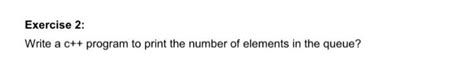 Solved Exercise Write A C Program To Print The Number Chegg