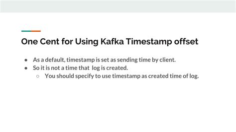 Kafka Timestamp Offsetfinal Ppt