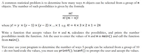Solved A Common Statistical Problem Is To Determine How Many Chegg