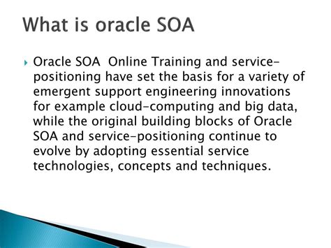 Ppt Oracle Soa Online Training Online Training Oracle Soa In Us Powerpoint Presentation Id