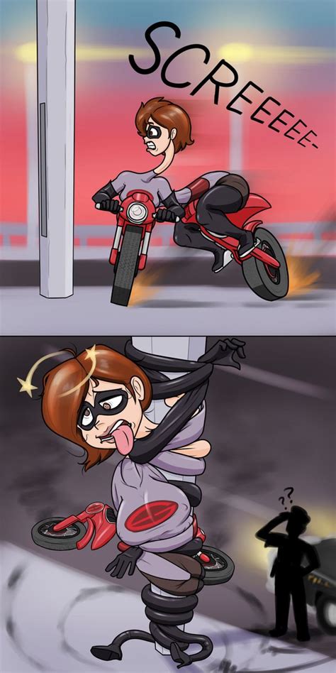 Elastigirl Hitting A Snag By Noh Buddy On Deviantart Disney Fan Art