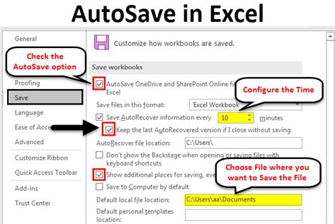 How To Turn On Autosave In Excel