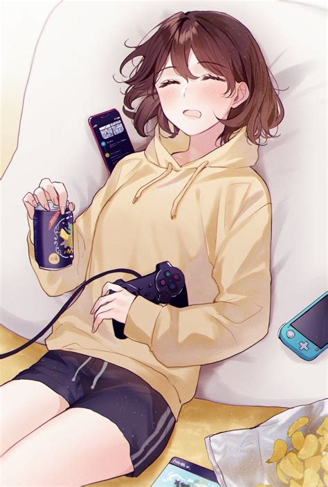 A Short Break [original Artwork By Akikuriii ] R Animeart