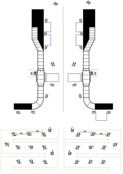 8 Security Screening Queuing Layout Alternative Multiple Lanes