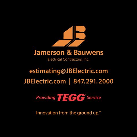 Tegg X Jamerson And Bauwens Jamerson Bauwens Electrical Contractors Inc