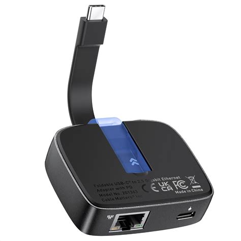 Amazon Com Cable Matters Usb C To Gigabit Ethernet Adapter With W Charging G