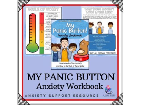 My Panic Button Anxiety Curriculum Workbook Counseling Lesson