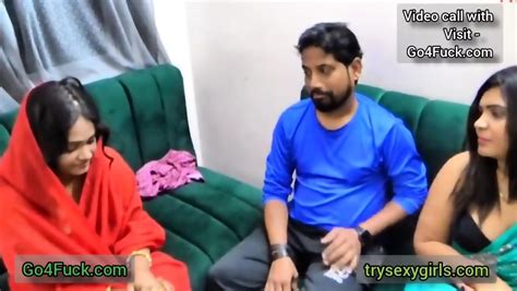 Indian Hot Two Housewife Bhabhis With A Dewar Hardcore Threesome Sex