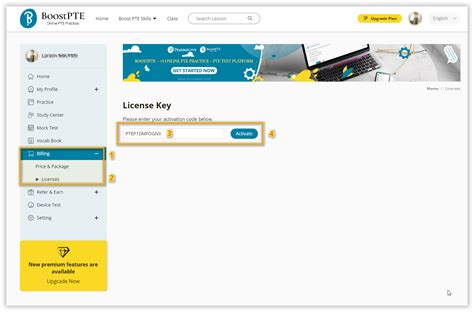 Guide On How To Input License Key Free Online Pte Practice Tests