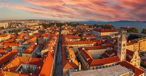 Premium Photo Top View Of The Zadar Croatia