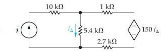 Solved Use the mesh current method to solve for iΔ in the Chegg