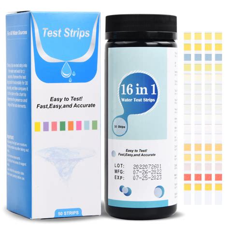 Тест полоски для воды 16 в 1 50 шт тестирования бассейнов спа и питьевой купить на Ozon по