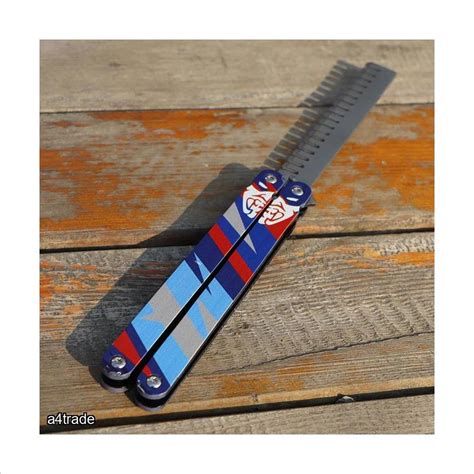 Yoru Butterfly Knife Comb Stainless Steel Balisong Trainer Game