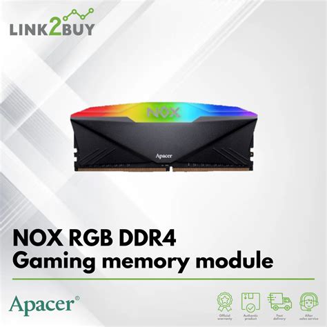 Apacer NOX RGB DDR4 Gaming Memory Module 16GB Link2Buy