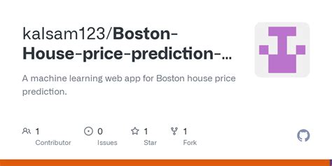Github Kalsam123 Boston House Price Prediction Using Regression A Machine Learning Web App