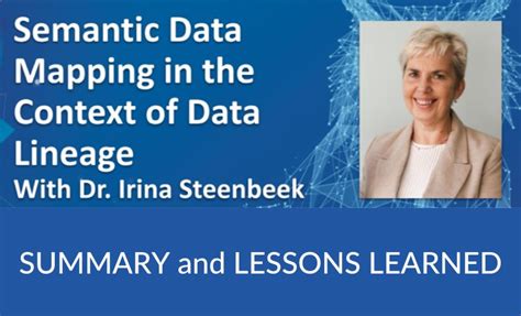 Dr Irina Steenbeek On Linkedin Webinar Datamanagement Datalineage