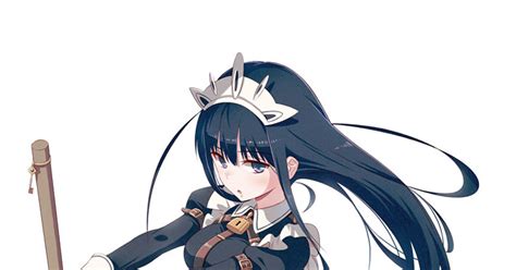 オリジナル 黒髪ロングメイドさん 40原のイラスト Pixiv