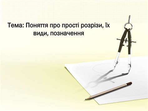 Поняття про прості розрізи їх види позначення презентация онлайн