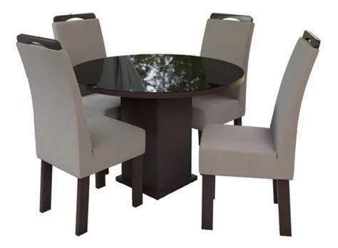 Nuevo juego de mesa redonda con forma de talismán amatista con 4 sillas