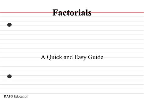Factorials Odp