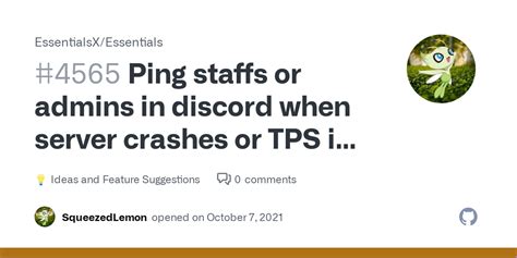 ping staffs or admins in discord when server crashes or tps is low