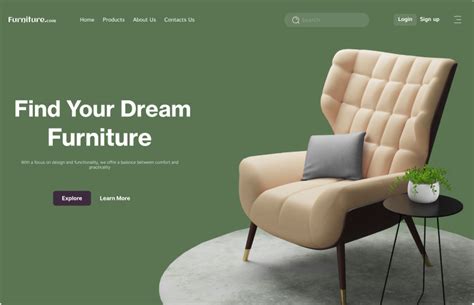 Furniture Website Demo Ui Figma