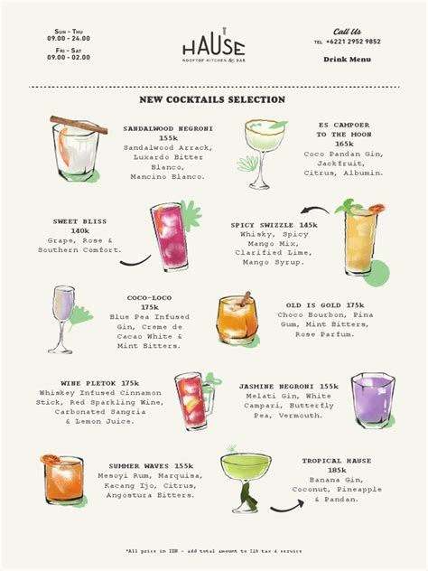 Menu Drink Pdf Drink Soft Drink