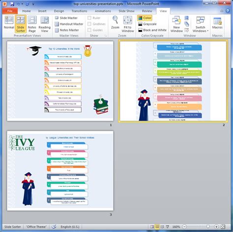 Top Universities Presentation Example