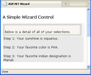 Wizard Control In Asp Net