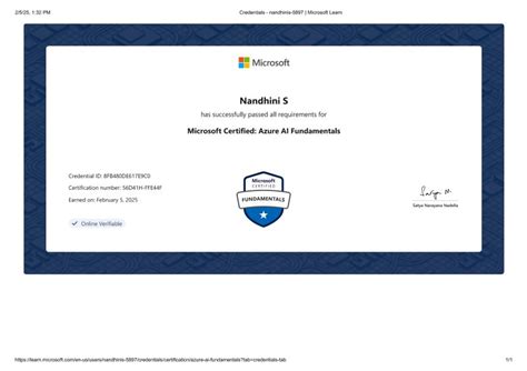 Nandhini S On Linkedin Azure Ai Microsoftcertified Azureai