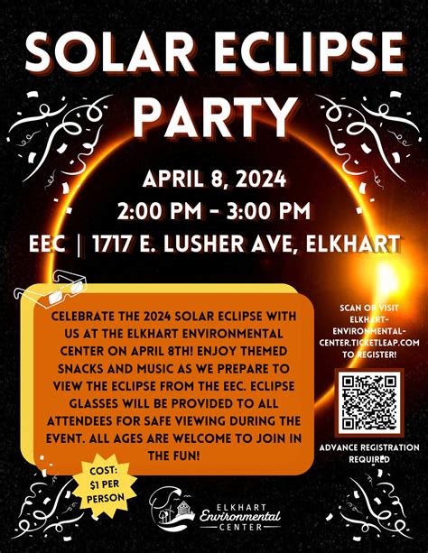 Solar Eclipse Party Downtown Elkhart