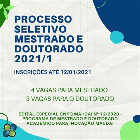 Inscrições Abertas Para Processo Seletivo 20211 Edital Especial