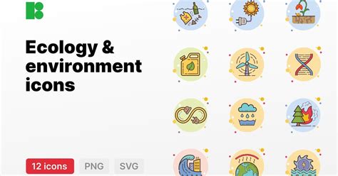 Ecology And Environment Icons Ft Technology And Environment Envato