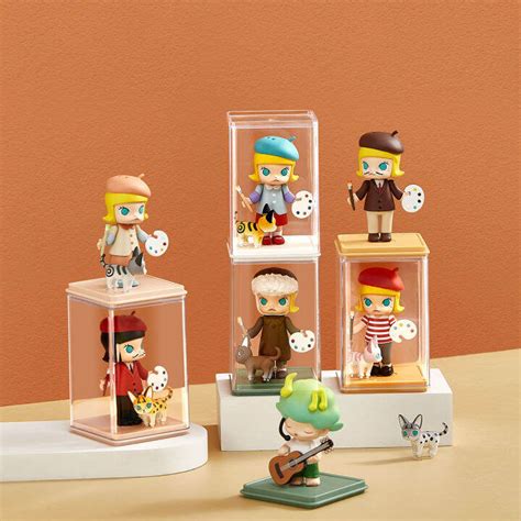 Action Figure Storage Box Cartoon Doll Blind Box Display Case Dust Ps