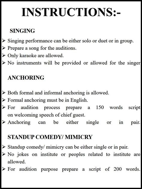 💋 Anchoring Script For Singing Performance Sample Anchoring Script For