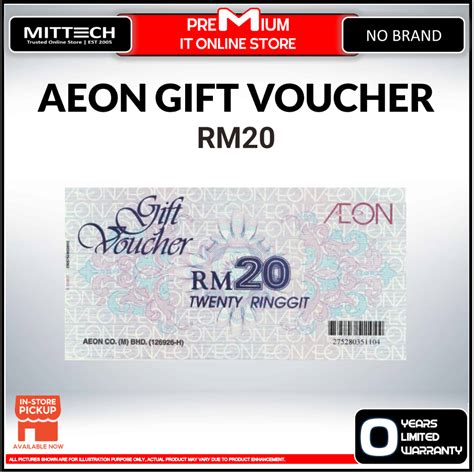 Aeon T Voucher Value Rm20 Not For Sale Shopee Malaysia