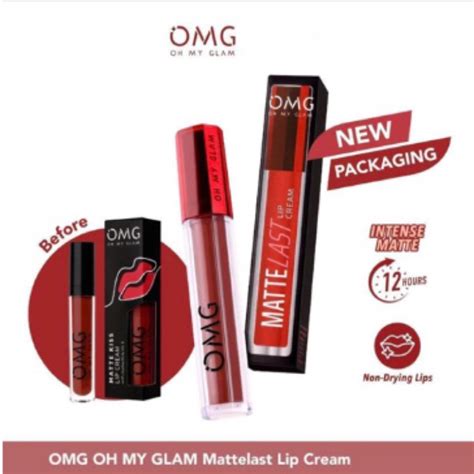 Jual Omg Oh My Glam Matte Kiss Lip Cream │lipstik Lipstick Lipcream Omg