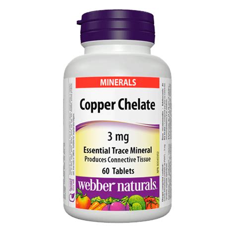 Copper Chelate 3mg Essential Trace Mineral 60 Tablets купить в Киеве