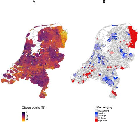 The Spatial Distribution Of Obesity Prevalence And Significant Obesity