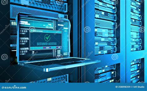 Secured Access Warning Error Alert Text On Computer Screen Stock Video