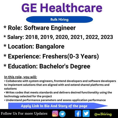 Ge Healthcare Recruitment 2023 Hiring Software Engineer Bachelors