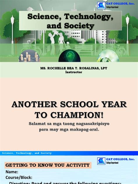 Prelim Topic 1 Introduction To Science Technology And Society Pdf Science Knowledge