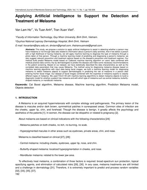 Pdf Applying Artificial Intelligence To Support The Detection And