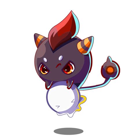 洛克王国 宠物素材【076 羊角恶魔、077 红发恶魔、078 小恶魔洛基】 哔哩哔哩