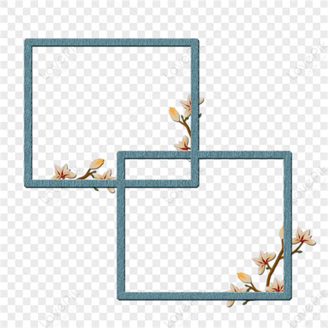 목련 꽃 테두리 Png 일러스트 무료 다운로드 Lovepik